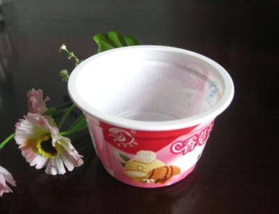 China 250ml White Disposable Ice Cream Cups Eco Friendly For Salad PET for sale
