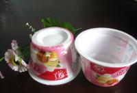 China 250ml White Disposable Ice Cream Cups Eco Friendly For Salad PET for sale