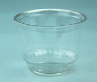 China 8oz Transparent Disposable Plastic Ice Cream Cups For Yogurt , 250ml for sale