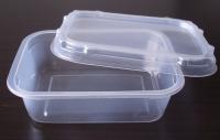 China 300ml White Disposable Ice Cream Cups , Rectangular Ice Cream Box for sale