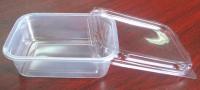China 300ml White Disposable Ice Cream Cups , Rectangular Ice Cream Box for sale