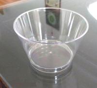 China Transparent Plastic Disposable Ice Cream Cups 150ml 5oz 5.3cm for sale