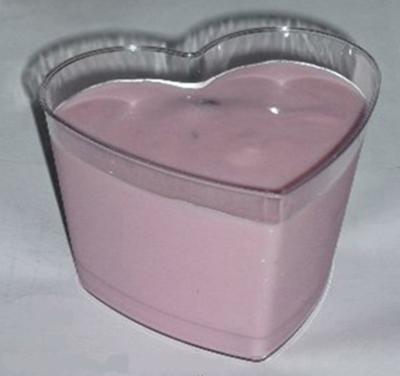China 150ml Disposable Ice Cream Cups Plastic With Heart Shaped Star Shape for sale