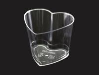 China 150ml Disposable Ice Cream Cups Plastic With Heart Shaped Star Shape for sale