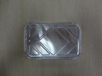 China Packing Silver Aluminum Foil Containers With Lid For Frozen Ready Meals for sale