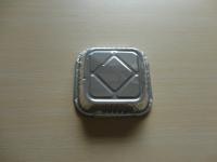 China Takeaway Sheet Square Aluminum Foil Cupcake Pans Disposable For Food Packing for sale