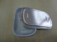 China Pollution free foil casserole dishes For Catering / Aluminum Foil Aviation Meal Box for sale