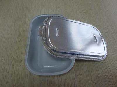 China Pollution free foil casserole dishes For Catering / Aluminum Foil Aviation Meal Box for sale