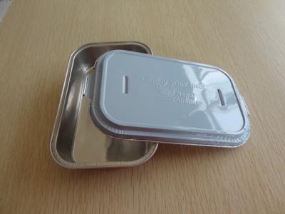 China Coated smoothwall foil casserole dishes 0.1mm for airline catering with SGS for sale