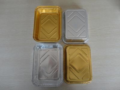 China Supermarket Silver Disposable Aluminum Foil Tray For Frozen Ready Meals 800ml for sale