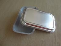 China Airline Catering Coated Foil Casserole Dishes Aluminum Foil Trays , Eco Friendly for sale