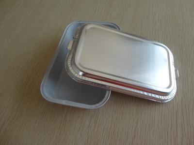 China Airline Catering Coated Foil Casserole Dishes Aluminum Foil Trays , Eco Friendly for sale