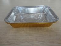 China Supermarket Silver Disposable Aluminum Foil Tray For Frozen Ready Meals 800ml for sale