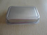 China Airline Catering Coated Foil Casserole Dishes Aluminum Foil Trays , Eco Friendly for sale