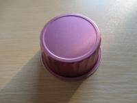 China 150ml Baking Individual Foil Pie Dishes With Lid , Red Coated Round Shape for sale