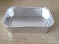 China Smooth Wall Rectangle Aluminum Foil Disposable Casserole Dishes For Airline Catering for sale