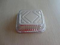 China Silver Rectangle FDA Aluminum Foil Takeaway Containers For Frozen Ready Meals for sale
