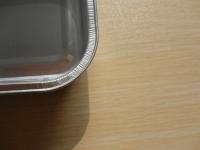 China Aluminum Foil Casserole Dishes Container With leaf cover For Thailand Airlines for sale
