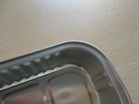 China Recyclable Foil Casserole Dishes / Aluminum Foil Container Non Wrinkle For Airline Catering for sale