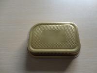 China Eco friendly airline foil takeaway containers golden coated for meal for sale