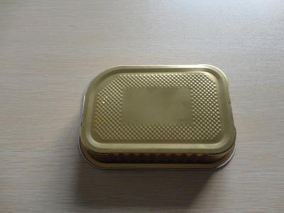 China Eco friendly airline foil takeaway containers golden coated for meal for sale