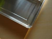 China Aluminum Disposable Tin Foil Dishes for Airline Catering Serving Rectangle shape for sale