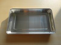 China Aluminum Disposable Tin Foil Dishes for Airline Catering Serving Rectangle shape for sale
