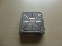 China Disposable Aluminium Foil Takeaway Containers With Lids PS Big Square 1600ml For Lunch for sale