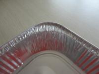 China 0.1mm Silver Disposable turkey roasting pan /  aluminum foil food container for sale