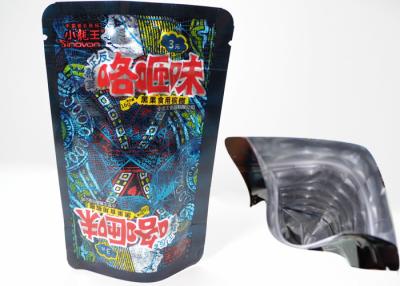 China Zipper Sealing Gloss Aluminum Foil Packaging Bags For Food , BOPP / AL / PE Snack Stand Up Pouch for sale