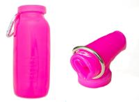 China Portable  Outdoor Travel bpa free silicone collapsible water bottle 650Ml for sale