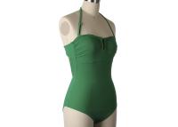 China Green Women's Swim Wear Nylon Swimming Suits With UV Resistant for sale