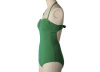 China Green Women's Swim Wear Nylon Swimming Suits With UV Resistant for sale