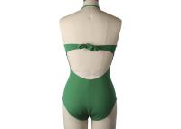 China Green Women's Swim Wear Nylon Swimming Suits With UV Resistant for sale