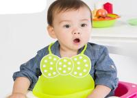 China Custom Made Logo food grade  Silicone Baby Bibs for Infants & Toddlers for sale