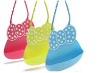 China Custom Made Logo food grade  Silicone Baby Bibs for Infants & Toddlers for sale