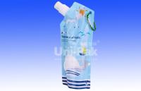 China Freezable 450ml Plastic Water Bottle Bags Vivid Printing For Camping , Baby Water Bag for sale