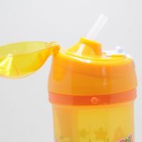 China 500ml Plastic Kids Water Bottle with Drinking Straw Lid for sale