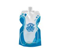 China Stands Up 0.19mm Plastic Foldable Water Bottle For Kids, PET + PA + LDPE for sale