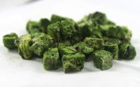 China Superior Dried Vegetable Bulk Green Healthy Freeze Dried Spinach Diced for sale