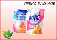 China Laundry Detergent Stand Up Pouch with Spout , Liquid Spout Bag for sale