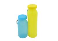China Soft Foldable Water Silicone Water Bottle 650 ml And 400 ml for Sports / Home for sale