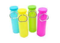 China Flexible Insulated FDA Silicone Water Bottle 650ml with BPA Free , Reusable for sale