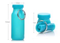 China Flexible Insulated FDA Silicone Water Bottle 650ml with BPA Free , Reusable for sale