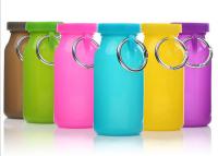 China Kids Durable 400ml Silicone Drinking Water Bottle Personalized For Travel for sale