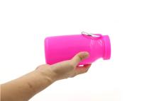 China Kids Durable 400ml Silicone Drinking Water Bottle Personalized For Travel for sale