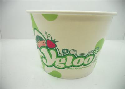 China Yogurt / Soup Single / Double Wall Disposable Paper Bowls With 100% Virgin Pulp for sale