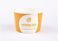 China 24oz Water Ice / Ice Cream Paper Containers , Double PE Coated Custom Paper Bowls for sale