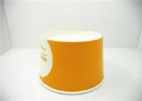 China 24oz Water Ice / Ice Cream Paper Containers , Double PE Coated Custom Paper Bowls for sale