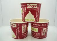 China Environmental Single Wall PE Coated Ice Cream Paper Bowls With Water Base Ink Printing for sale